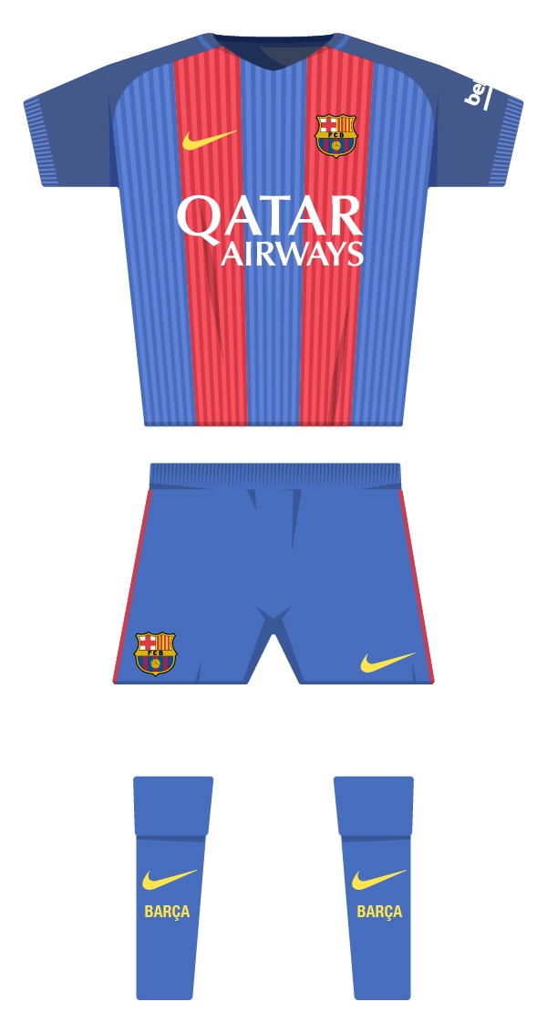 Barça’s historic kit since the club was founded